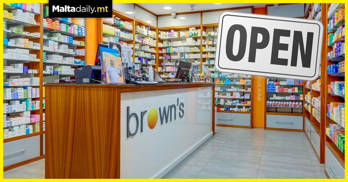 Here are the pharmacies opening today from 9am to noon