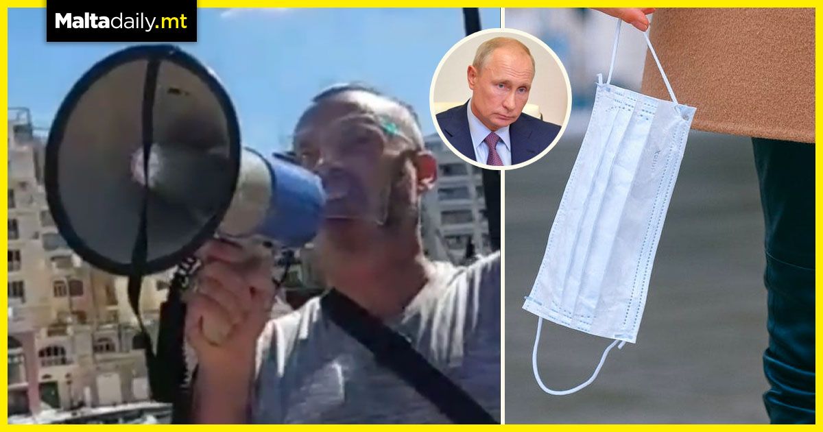 WATCH: Lone protestor calling for mask removal says Malta i…
