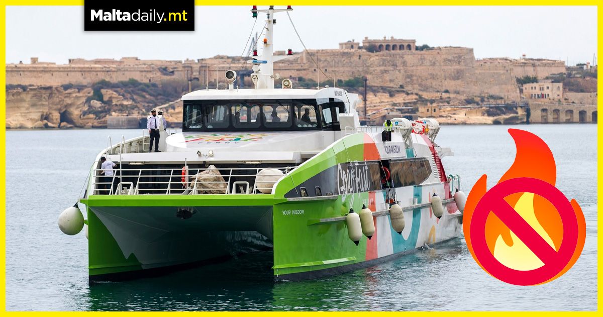 Gozo Fast Ferry state smoke was caused due to anti-fire sys…