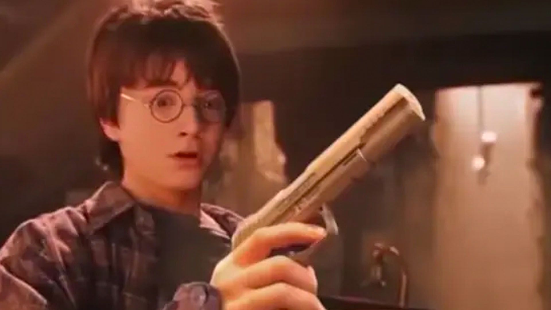 Entire Harry Potter film gets wands replaced by guns in fan…