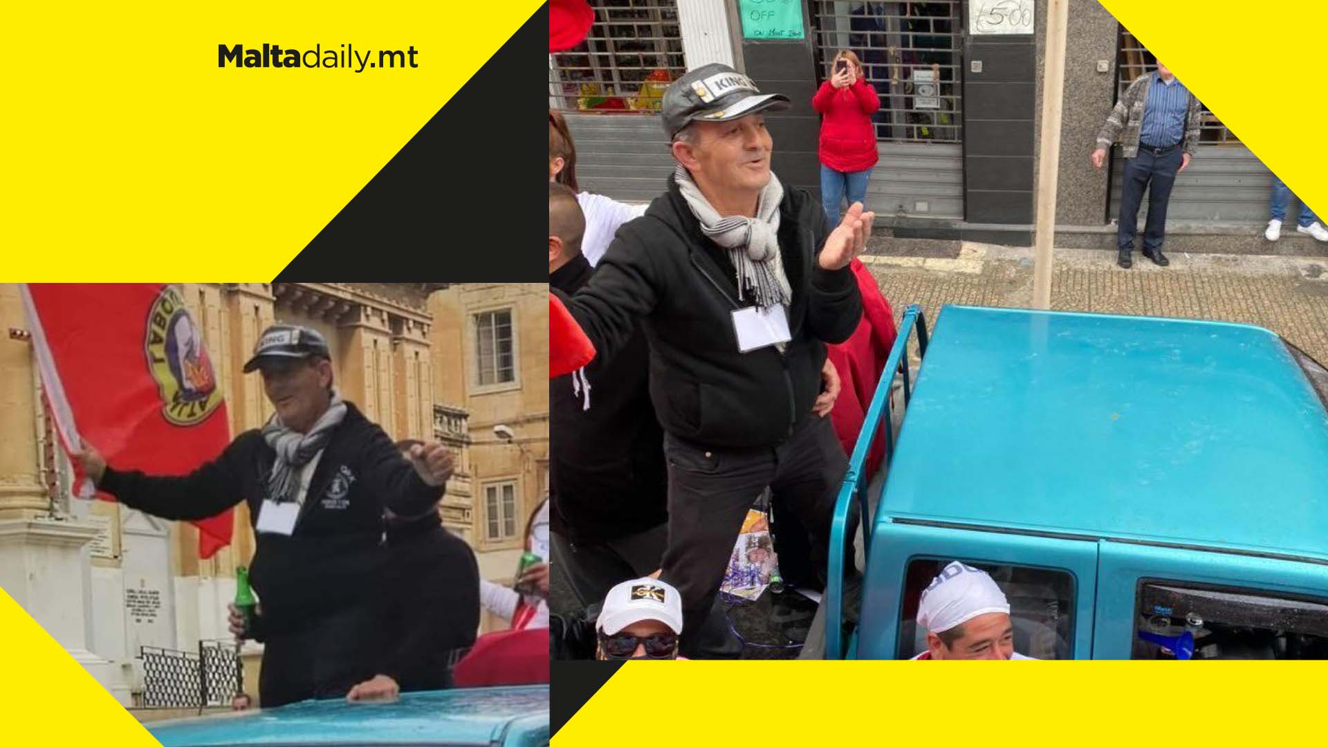 Żaren tal-Ajkla joins Labour Party supporters in post-victo…