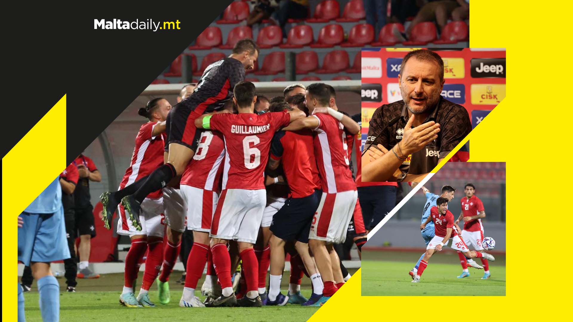 Maltese football team dedicate win to coach Devis Mangia de…