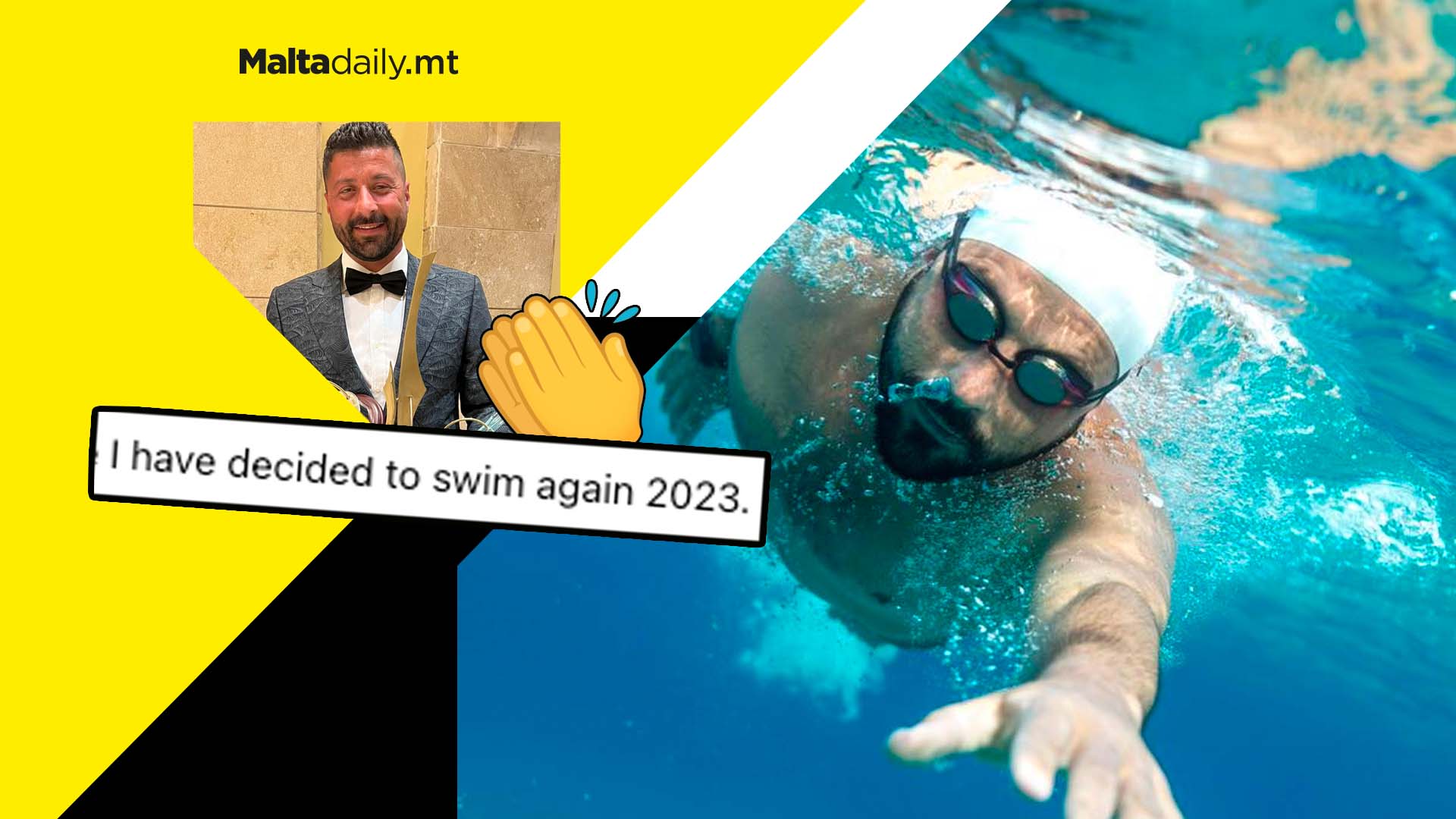 Local record breaking swimmer Neil Agius to return with 202…