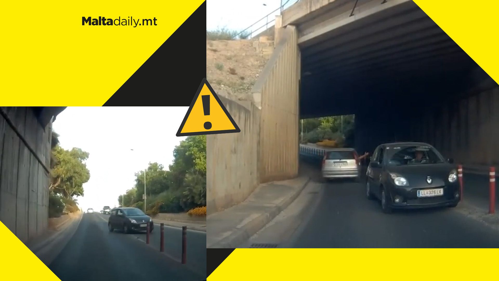 WATCH: Confusion in Imsida after car drives into wrong way…