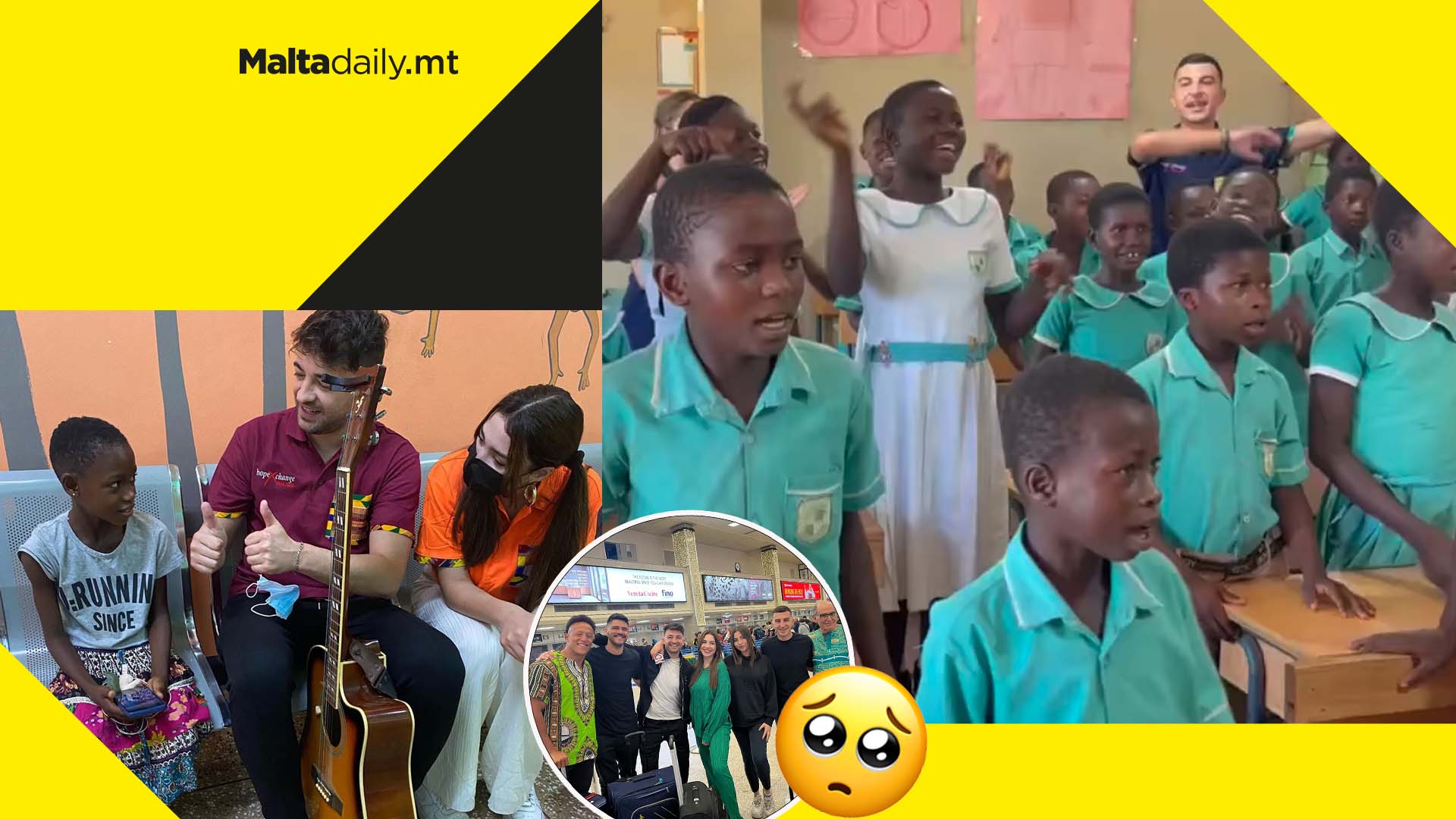 Ghanaian students sing ‘Xemx’ with Maltese influencers on m…
