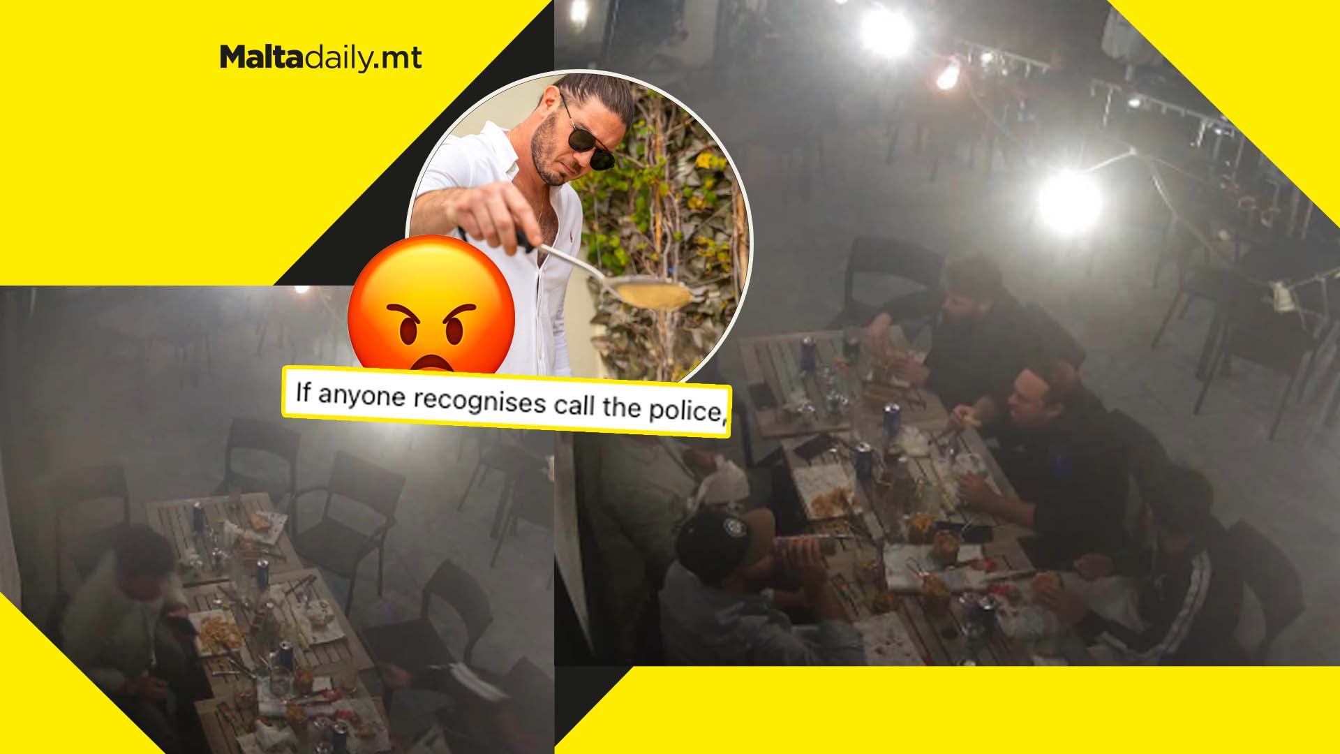 5 men dine and dash from chef Sean Gravina’s St Julian’s re…