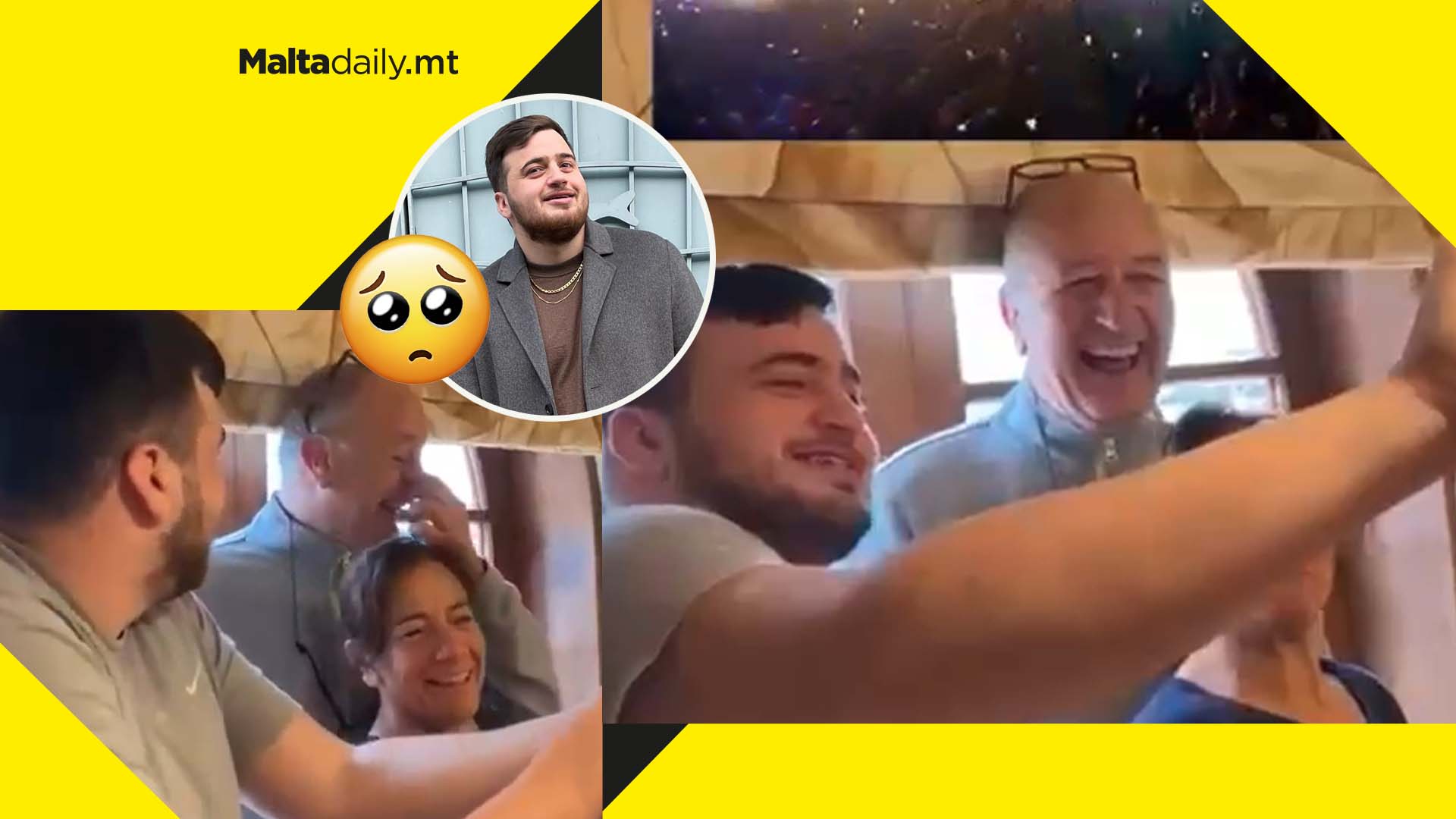 Shaun Farrugia’s dad tears up with joy watching video of so…