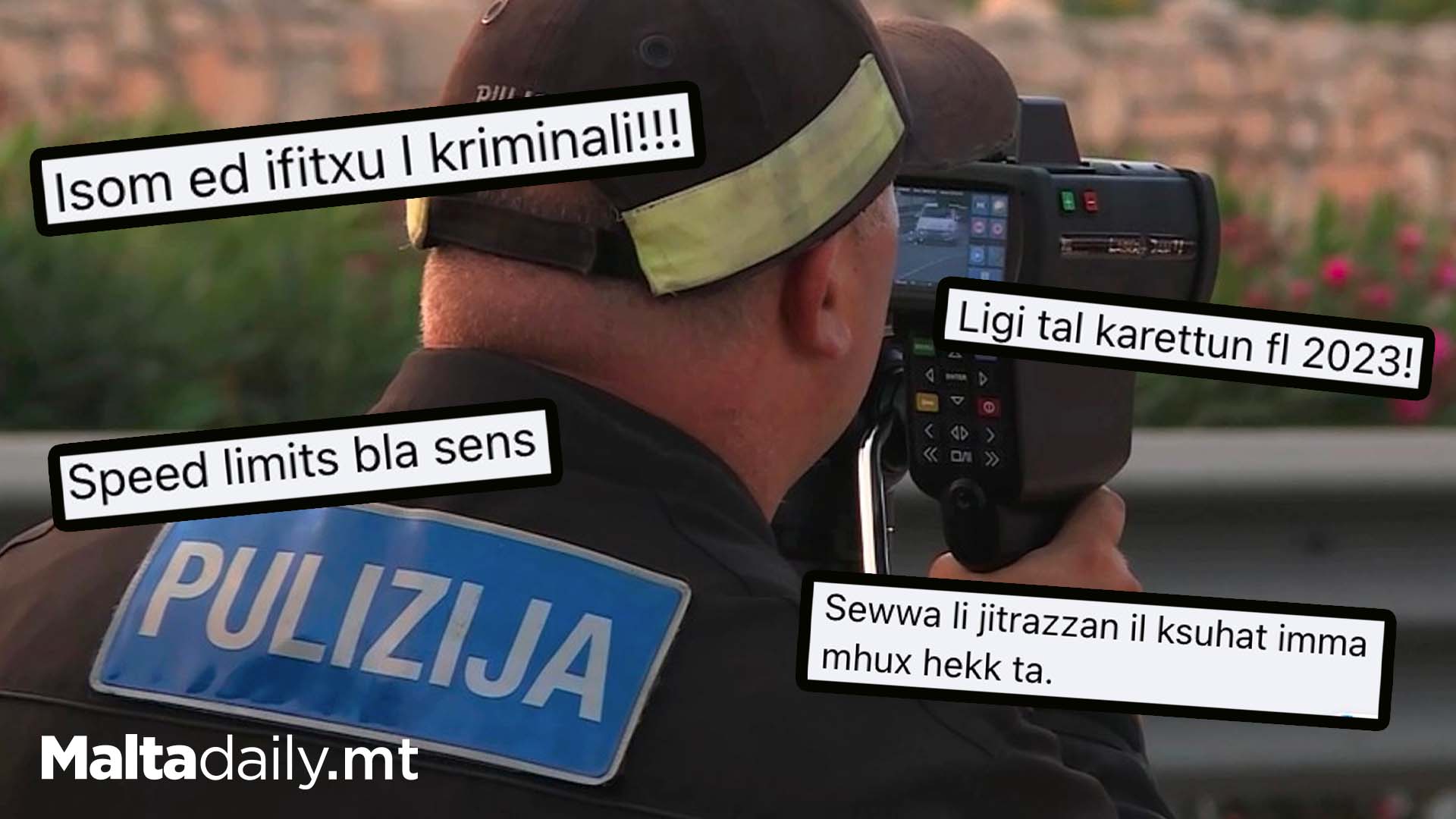 People Lashing Out At Unjust Speed Guns Across Malta