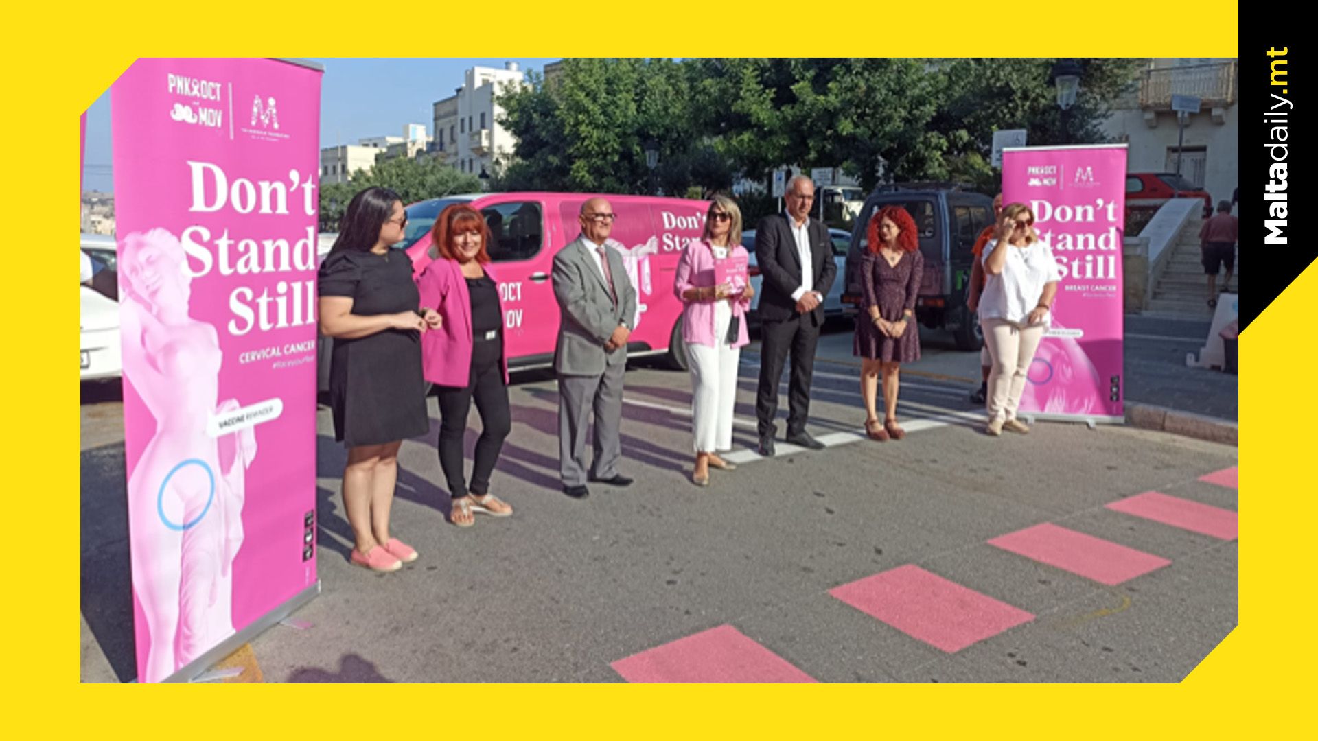 Turning Malta’s Zebra Crossings Pink for Pink October-Movem…