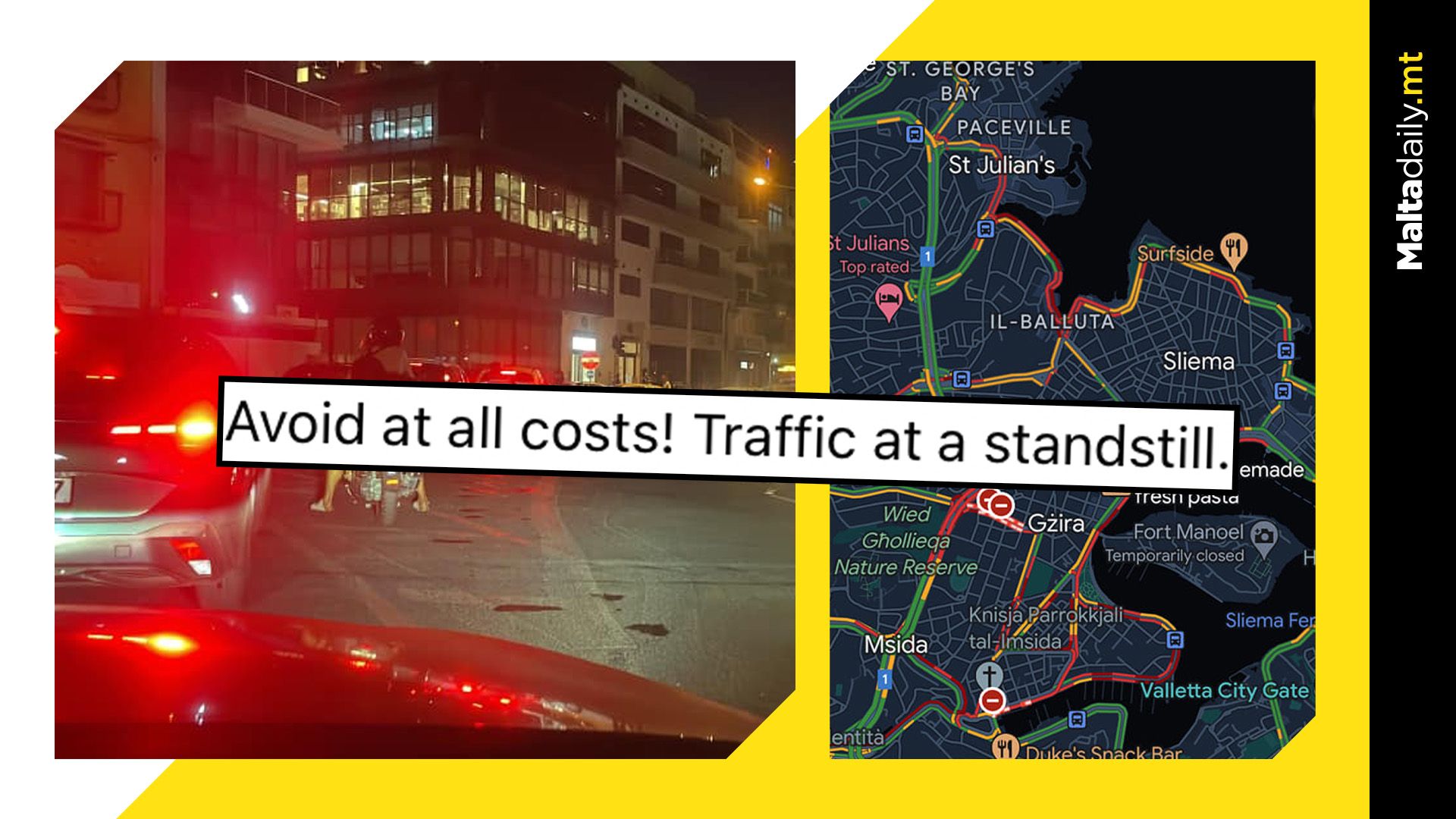 “A Traffic Jam Nightmare” – More Than 3 Hours Standstill Tr…