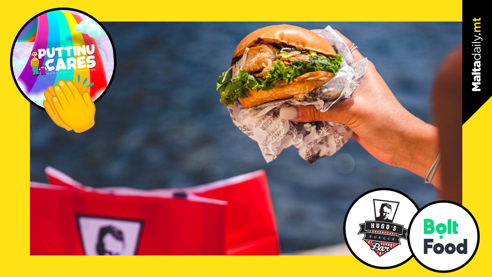 €1 to Puttinu for each Bolt Food & Burger Bar order placed…