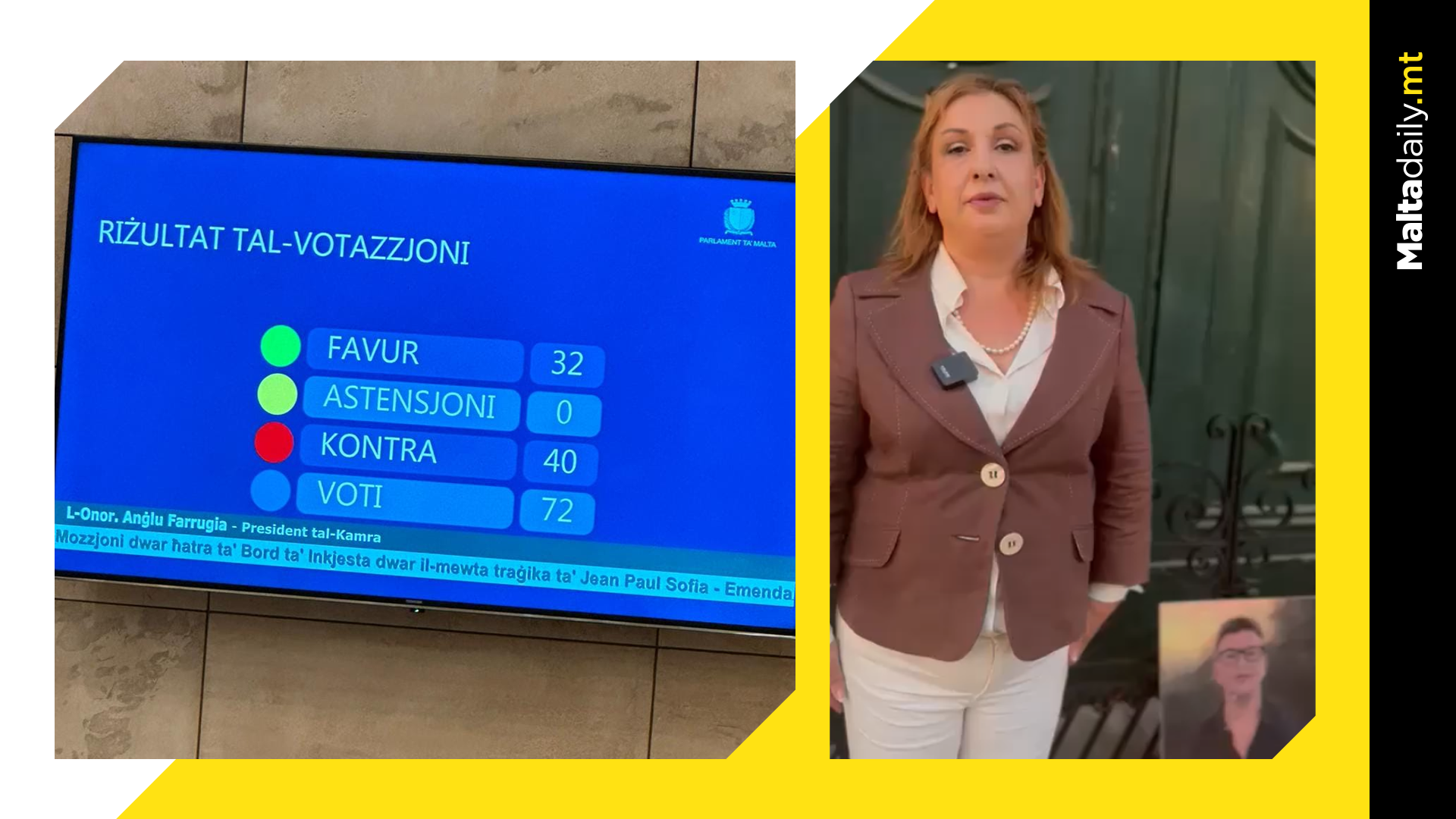 Isabelle Bonnici’s Official Statement After Parliament Vote