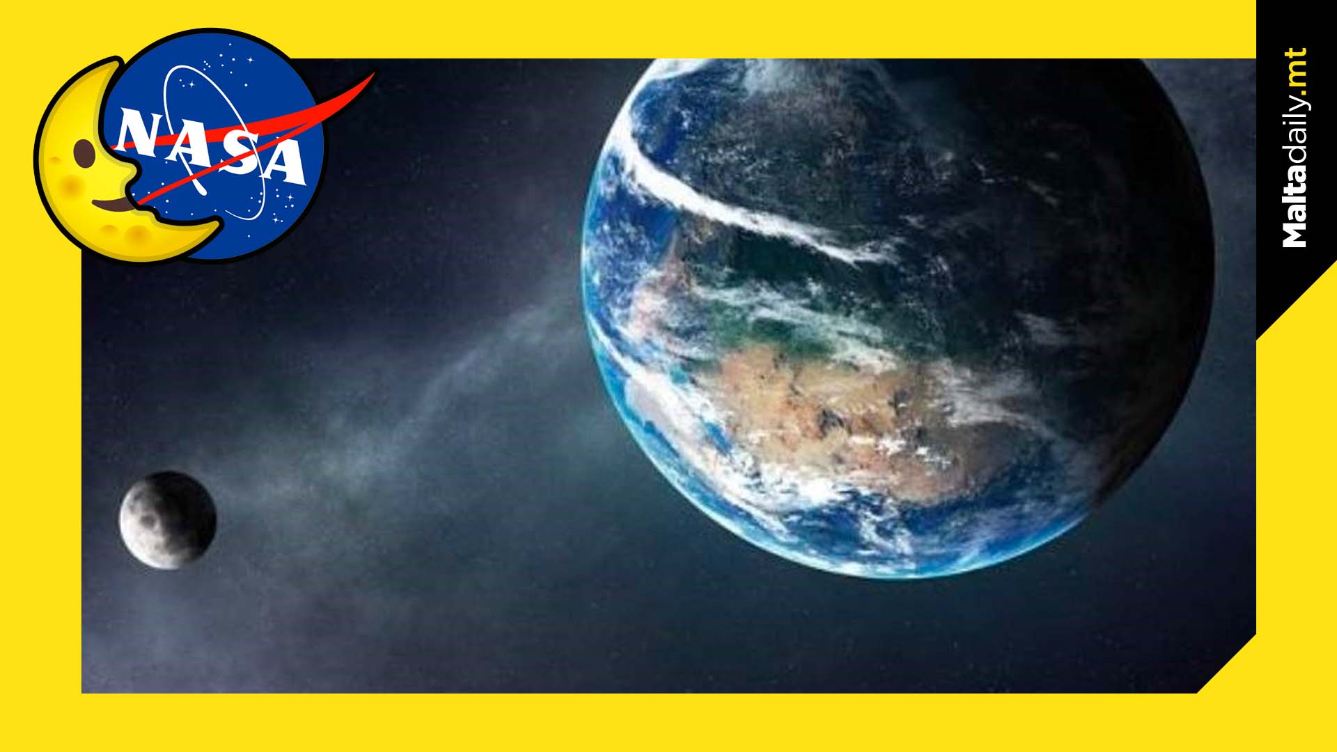 The moon is slowly moving away from Earth