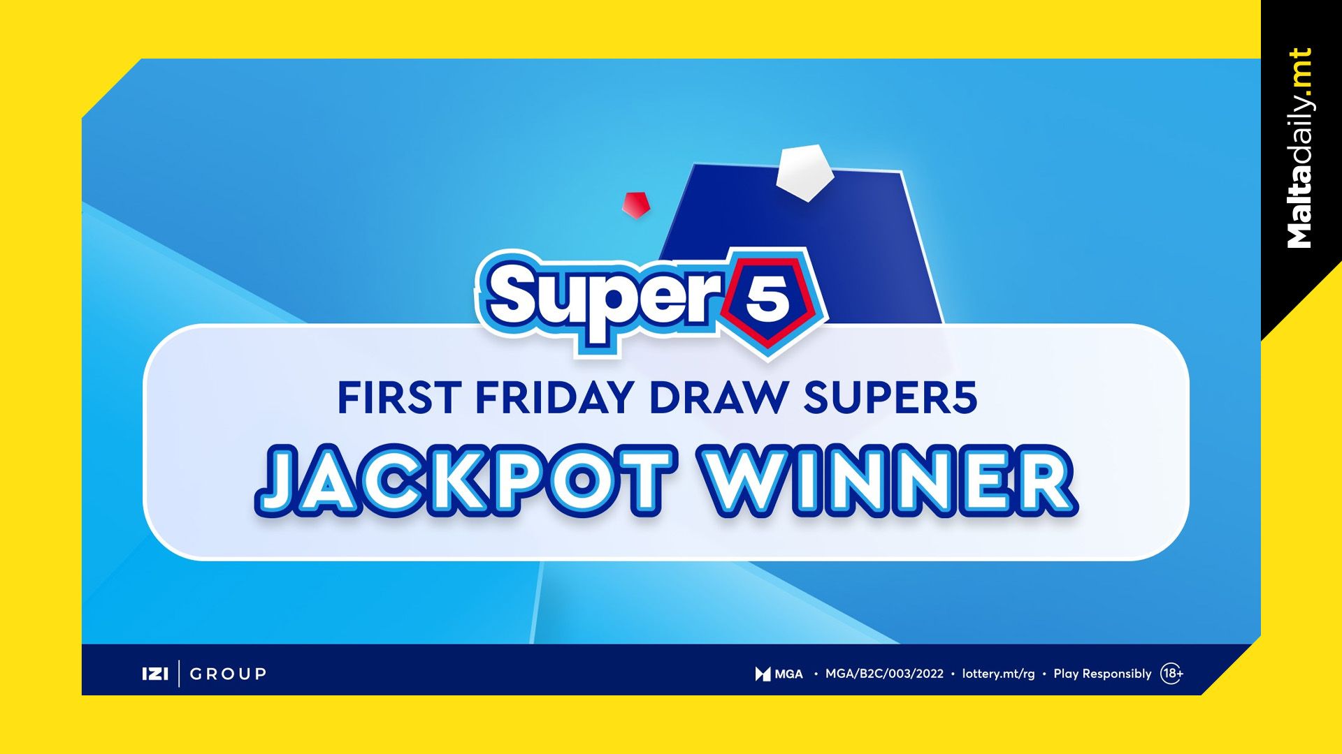 First Super5 Jackpot Win On A Friday Draw