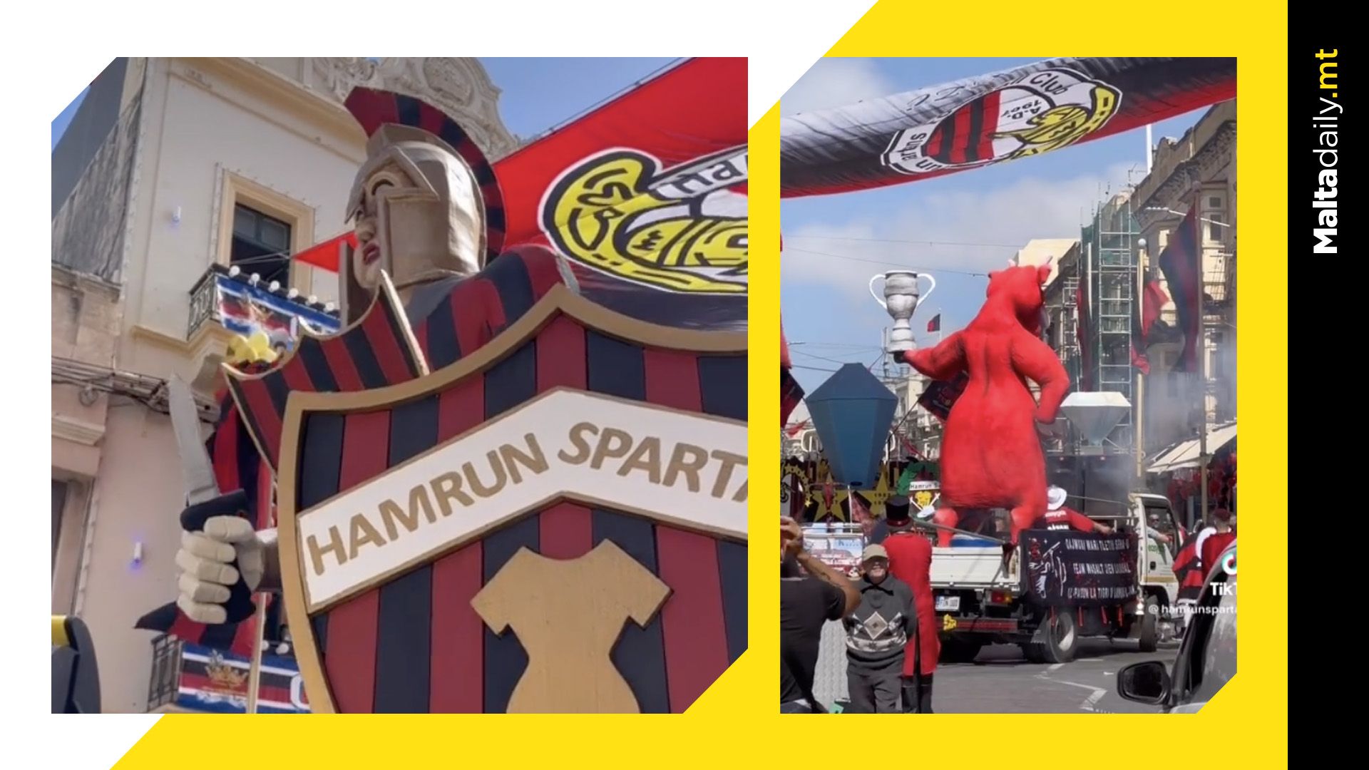 Hamrun packed with floats and fans as Spartans begin celebr…